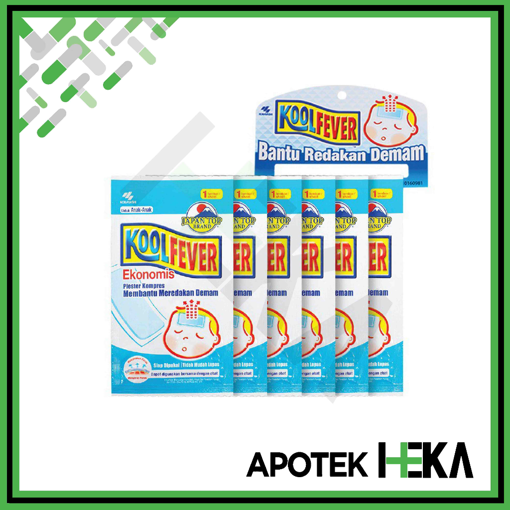 Jual Koolfever Anak Ekonomis Renceng 1 pc isi 1 Lembar - Kompres Demam ...