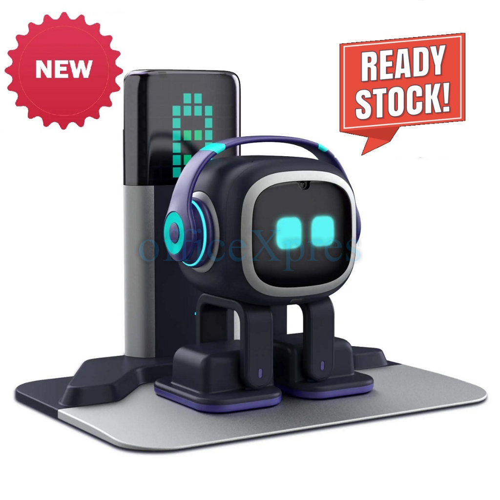 Jual Emo Go Home Robot A.I Desktop Pet Smart Robot Automatic Charging ...