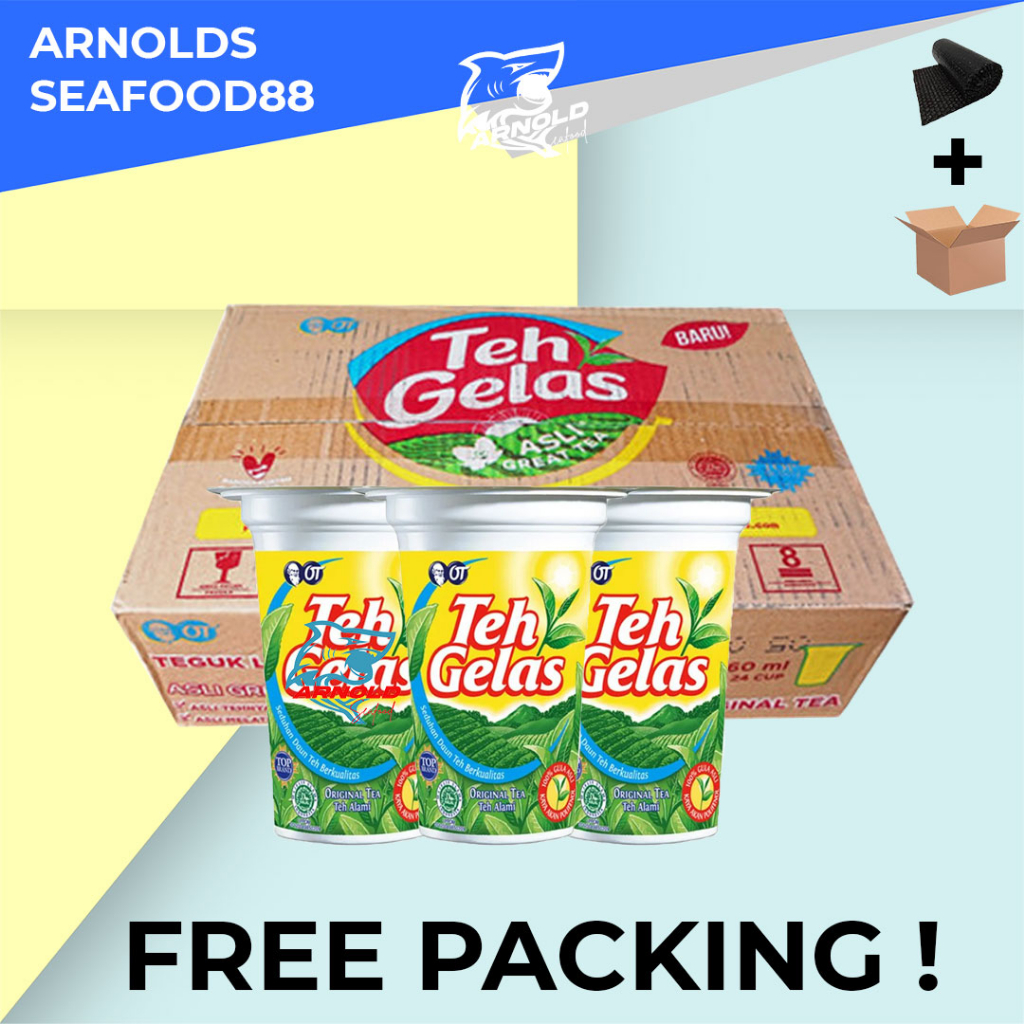 Jual Minuman Teh Gelas Dus Isi 24 x 180ml Cup / Teh Gelas 1 Dus ...