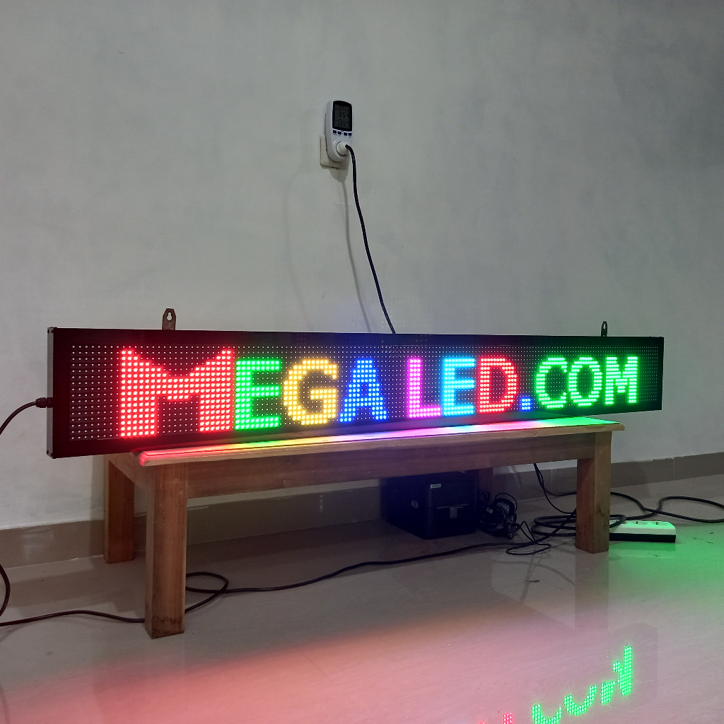 Jual Running text outdoor 160x20cm full colour RGB | Shopee Indonesia