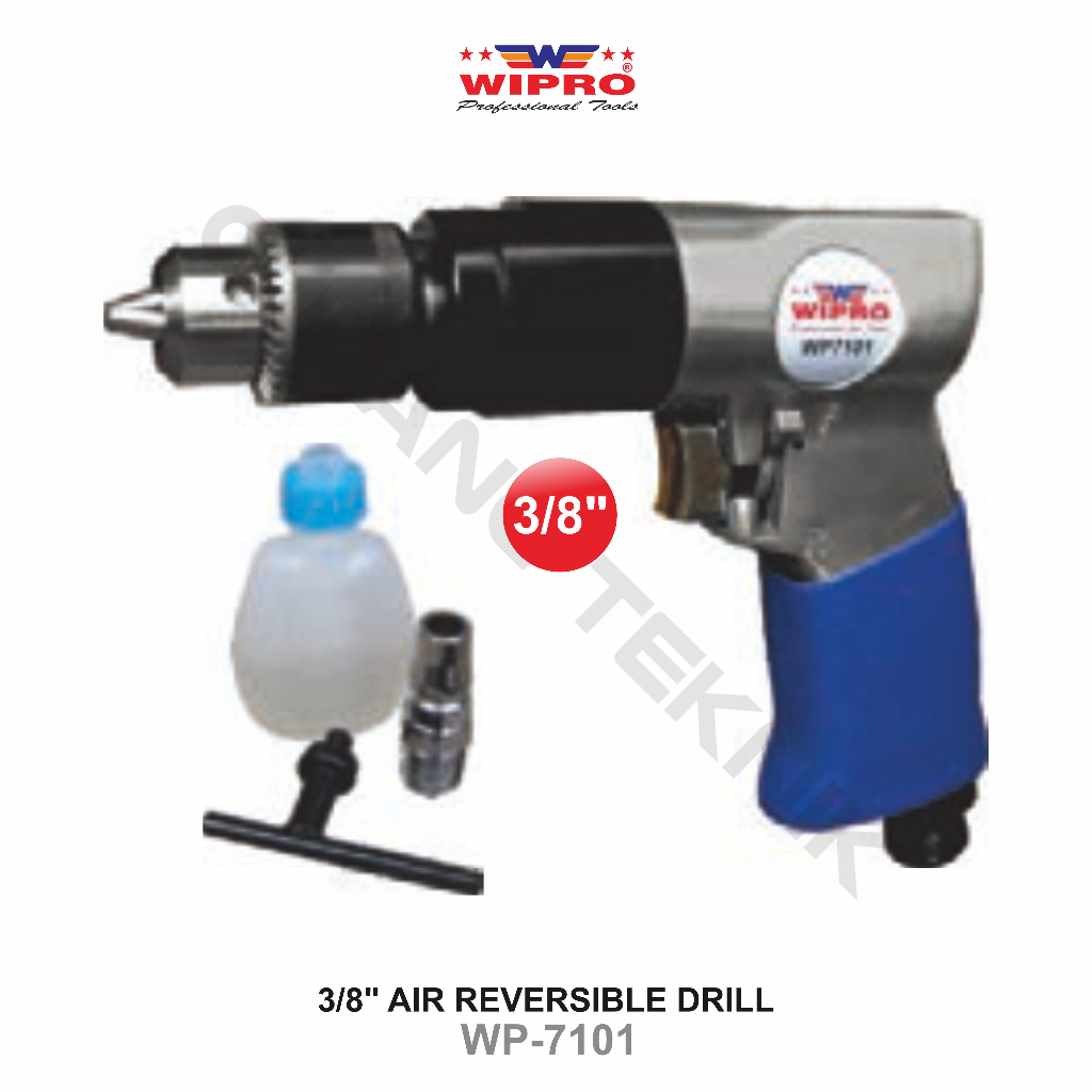 Jual Mesin Bor Reversible Air Drill 3/8 Inch WIPRO WP-7101 / Bor Angin ...