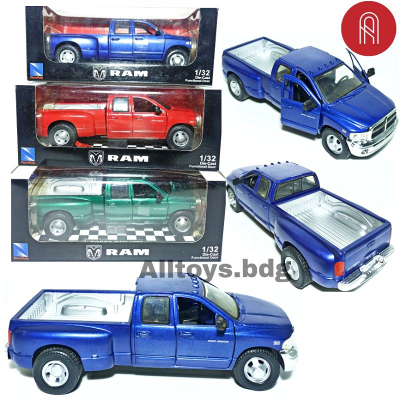 Rc Snowmobile New Ray Dodge Ram 1 Ton Dually Truck With Toy Hauler ...