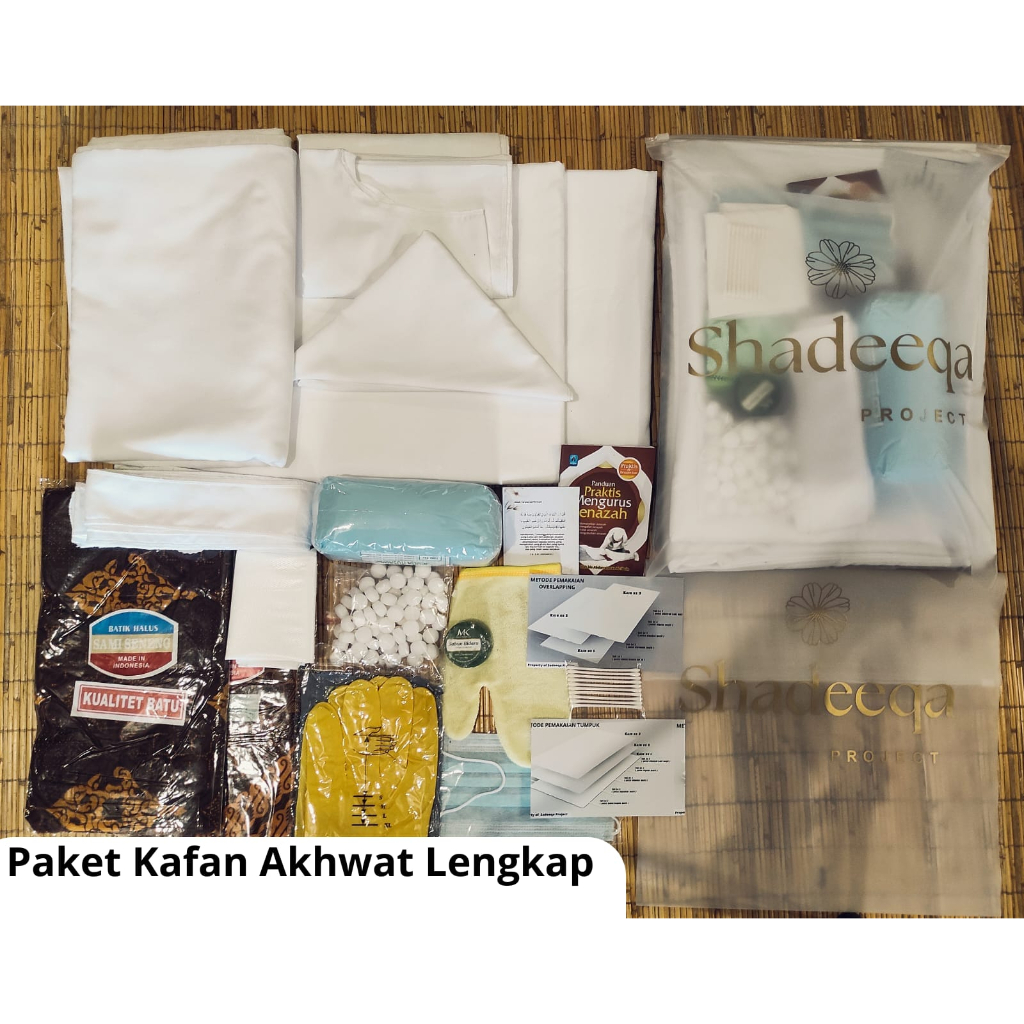 Jual KAIN KAFAN Perempuan / akhwat PAKET LENGKAP SIAP PAKAI SHADEEQ ...
