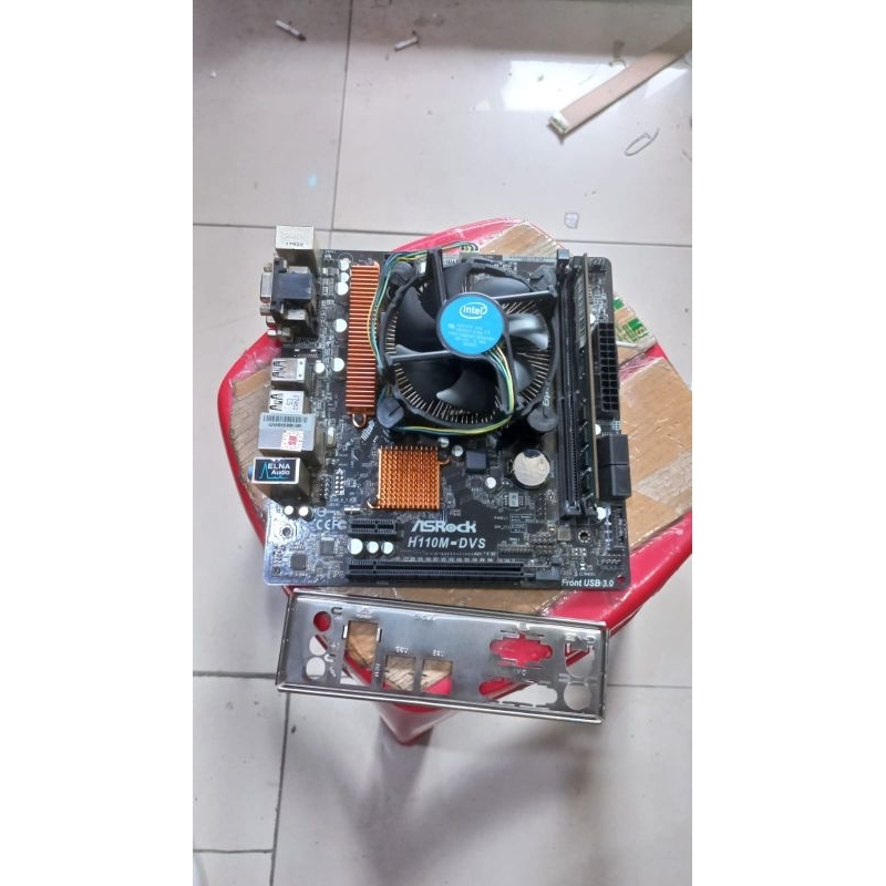 Jual MOTHERBOARD MOBO LGA1151 H110M DVS ASROCK FEN KIPAS INTEL NORMAL ...