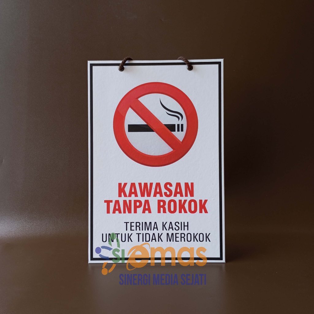 Jual Hard Poster kawasan Tanpa Rokok | Papan kawasan Tanpa Rokok ...