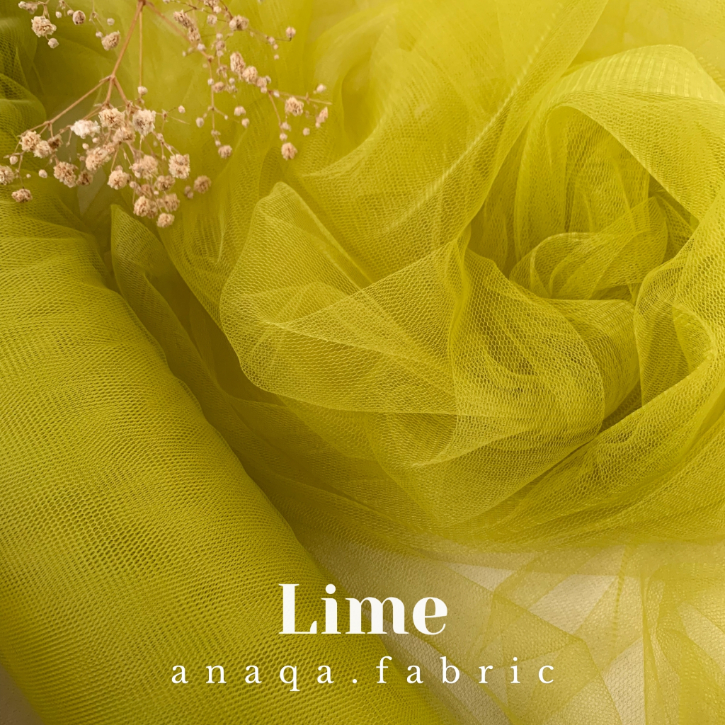 Jual ½ meter Kain Soft Tulle // Tile Polos // Bahan Tule Polos PREMIUM ...