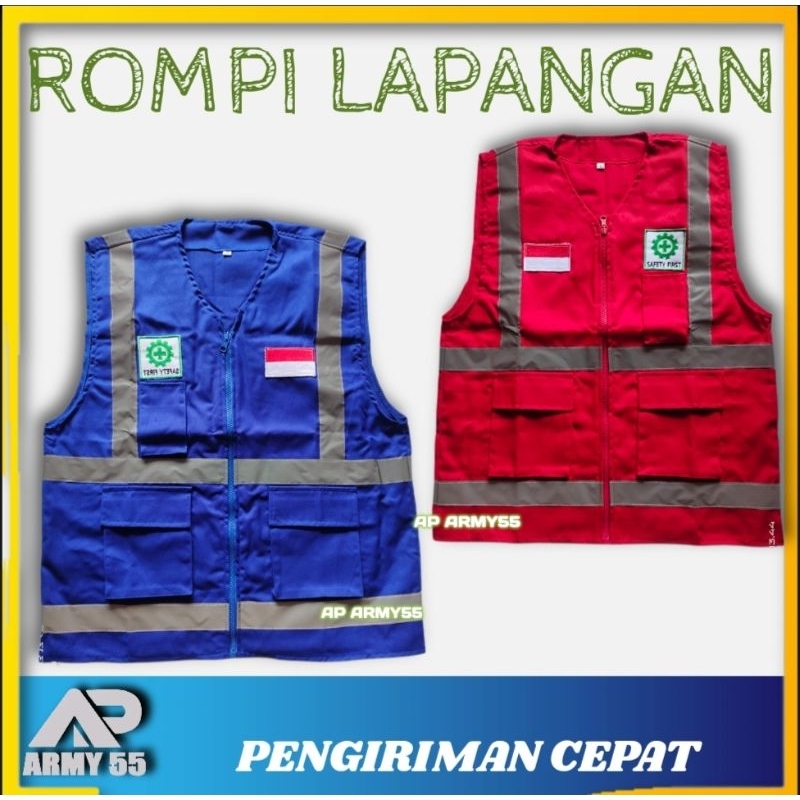 Jual Rompi Sefty\ Rompi Proyek\ Rompi Lapangan/ Rompi drll | Shopee ...