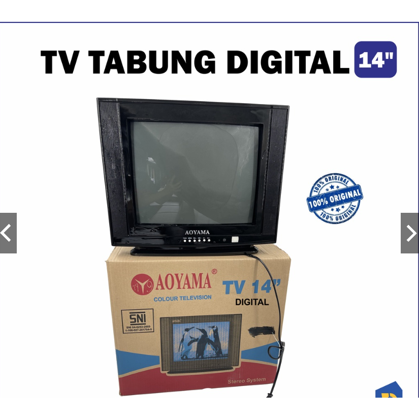 Jual GOJEK TV Tabung Aoyama Digital 14 Inch Semi Flat Stereo System ...