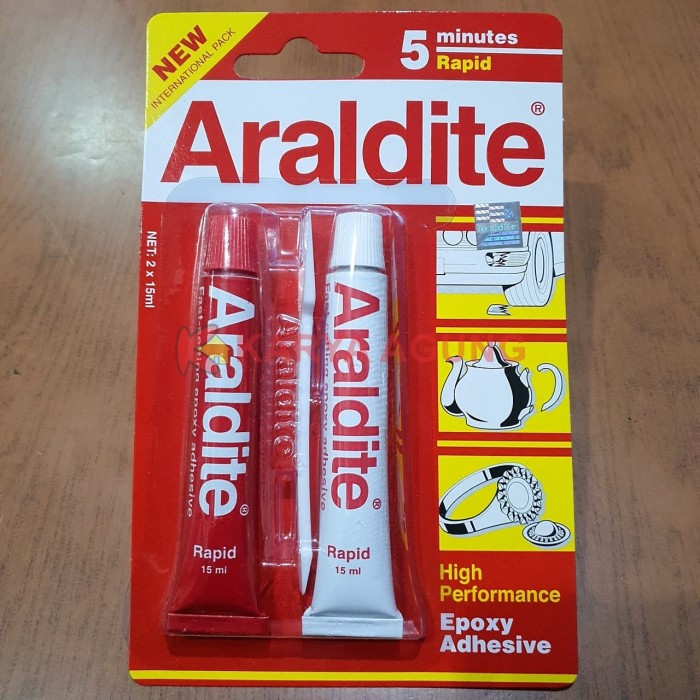 Jual Araldite Merah Lem Epoxy Bening 5 Menit 2x15ml | Shopee Indonesia