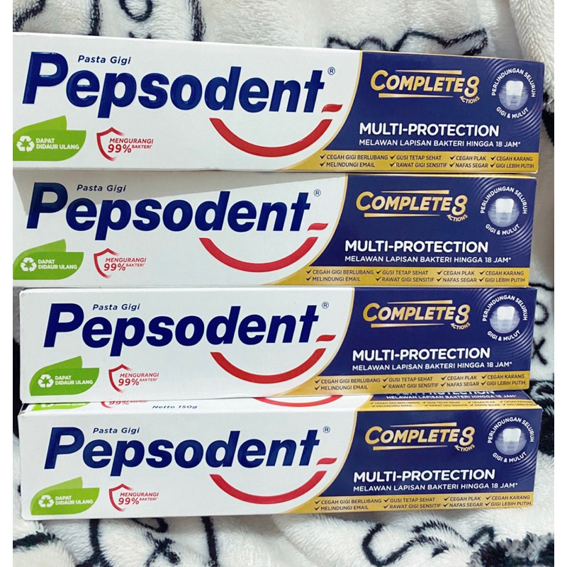 Jual PEPSODENT COMPLETE 8 MULTI-PROTECTION 150G HALAL | Shopee Indonesia
