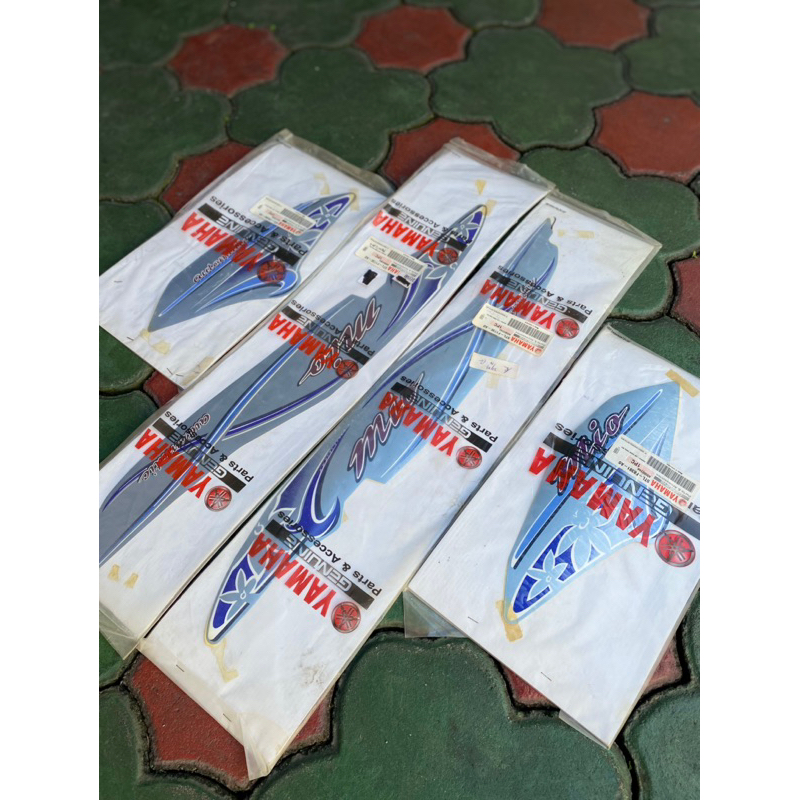 Jual Striping Stiker Lis Set Yamaha Mio Biru Muda Telur Asin NOS ...