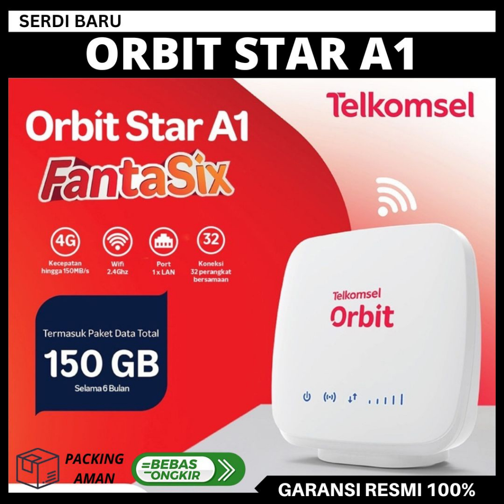 Jual TELKOMSEL ORBIT STAR A1 MODEM WIFI 4G, MODEM ROUTER 4G WIFI ...