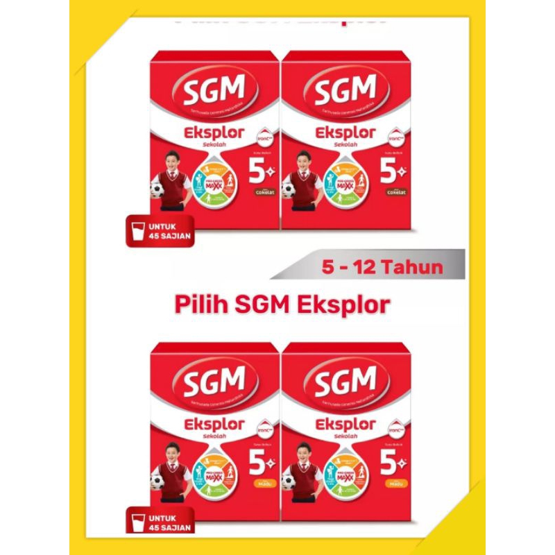 Jual SGM EKSPLOR SEKOLAH 5 plus 900 gram | Shopee Indonesia