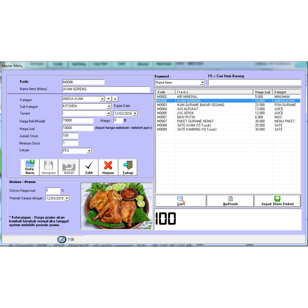Jual Software Aplikasi Cafe / Resto / Pujasera / Rumah Makan / Kedai ...