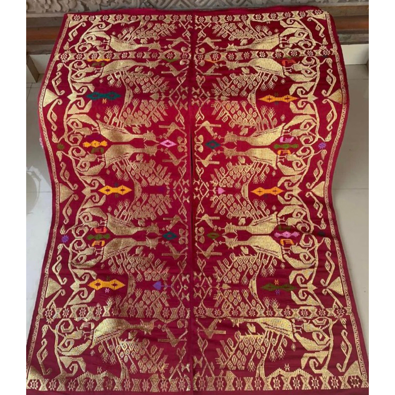 Jual Kain Bali Kamen Songket Asli Tenun Bali Benang Banyumas Palembang Bali | Shopee Indonesia