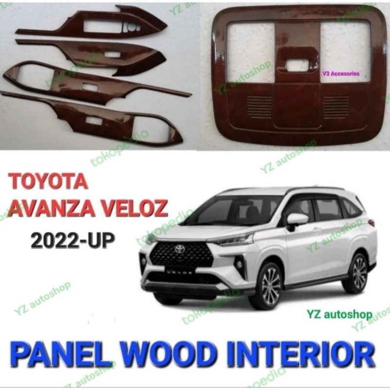 Jual Panel Wood Interior AVANZA VELOZ 2022-UP (5pcs) | Shopee Indonesia