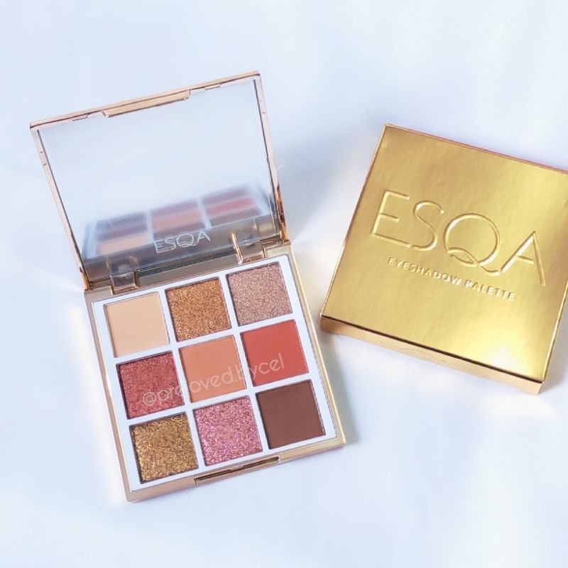 Jual ESQA Goddess Eyeshadow Palette in Peach [Preloved] | Shopee Indonesia