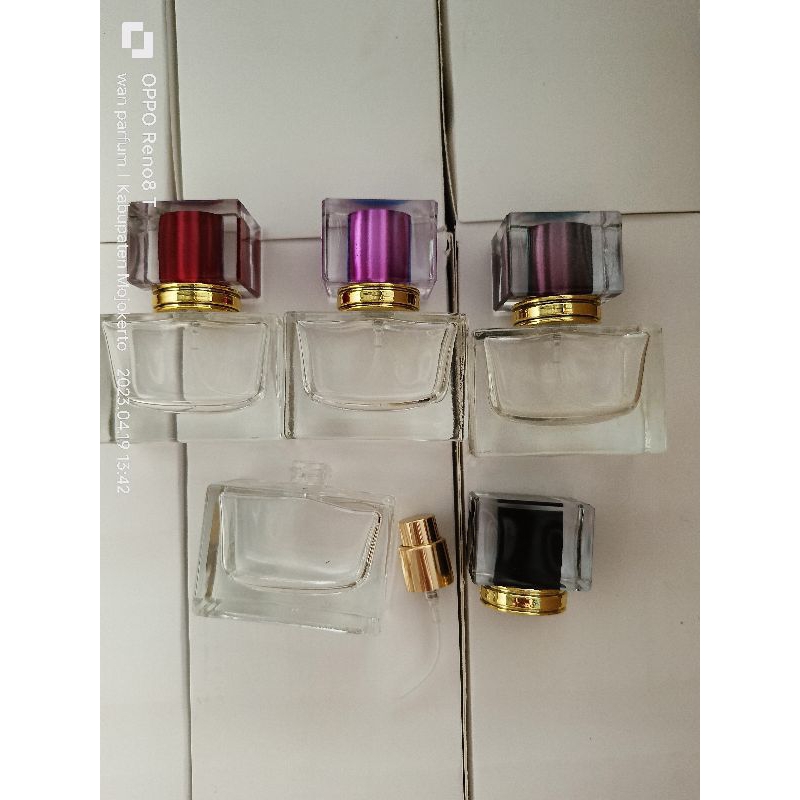 Jual BOTOL PARFUM CHANEL TUTUP WARNA WARNI UKURAN 35ML HARGA PER PICS ...