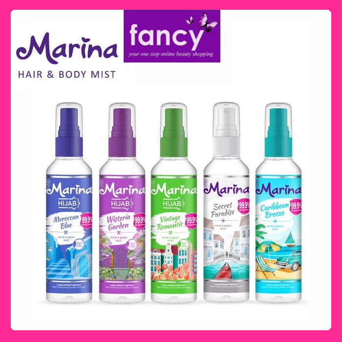 Jual Marina Hair & Body Mist SPRAY 100 ml Parfume Cologne | Shopee ...