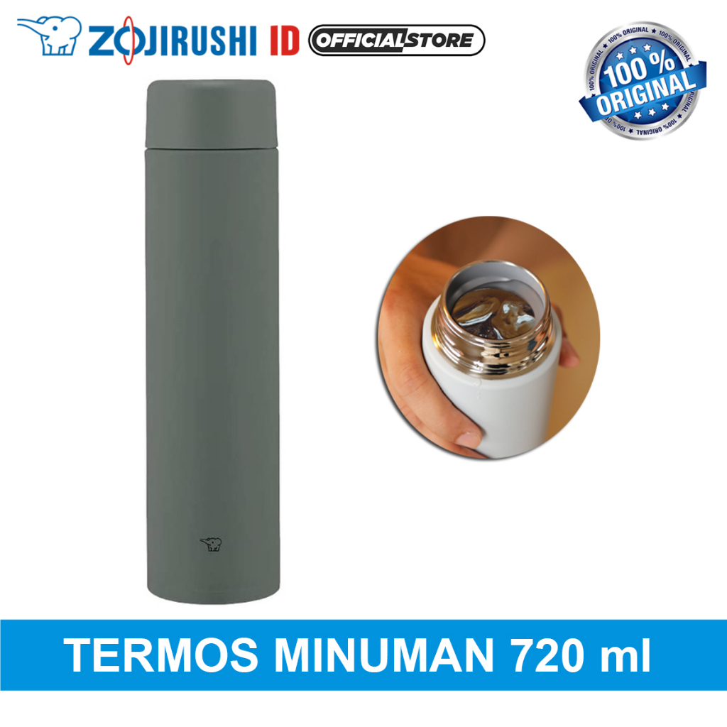 Jual Zojirushi SM-GA72 HM Vacuum Mug Botol Minum Tumbler - 720mL [Forest Gray] | Shopee Indonesia