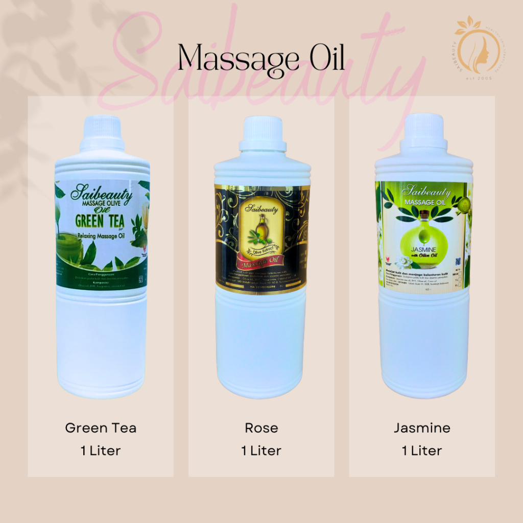 Jual Saibeauty Massage Oil / Minyak Pijat With Olive Oil 1Liter (BPOM) | Shopee Indonesia