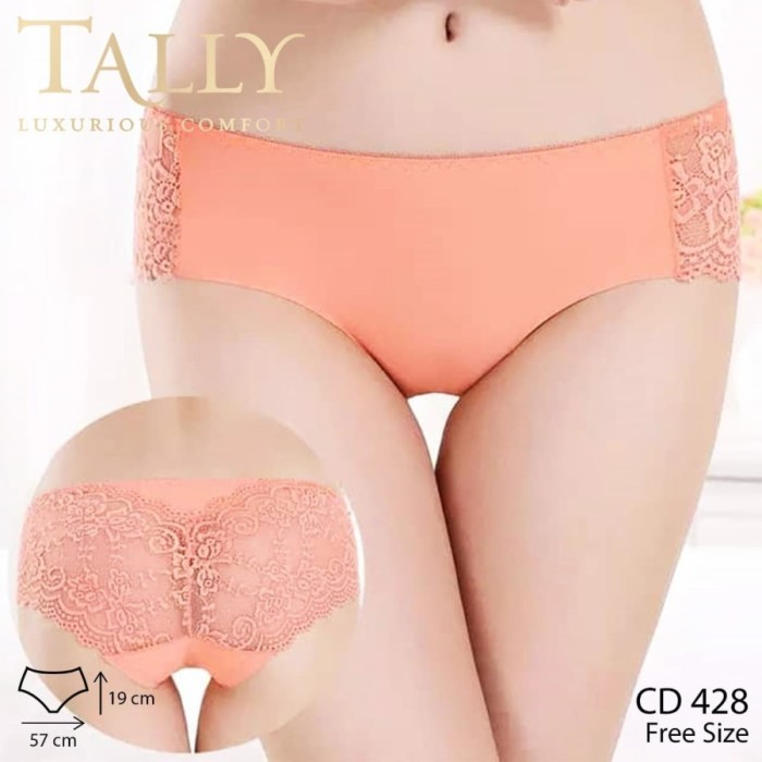 Jual TALLY CD 428 Celana Dalam Seamless Renda Fit L - XL Nyaman Tidak Gatal | Shopee Indonesia