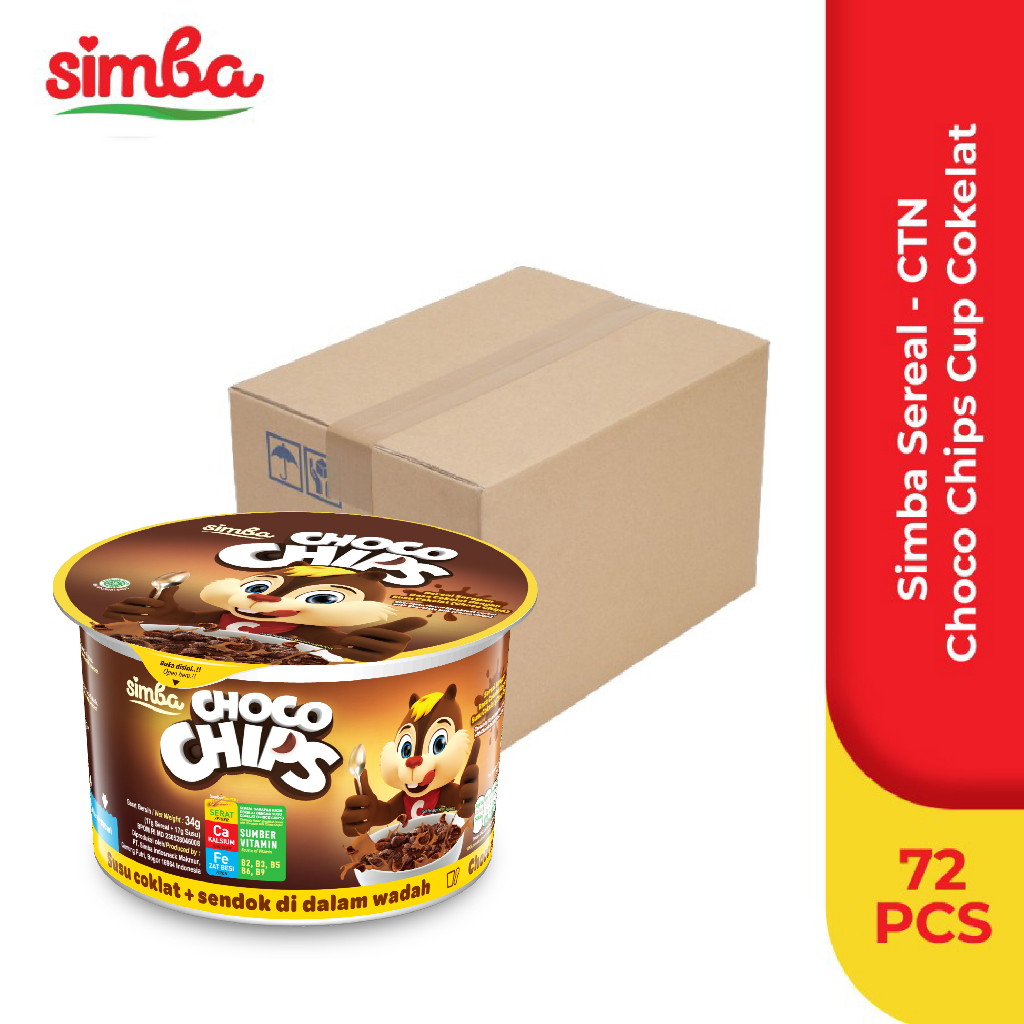 Jual CTN - SIMBA CHOCO CHIPS CUP SUSU COKLAT 34 GRAM | Shopee Indonesia