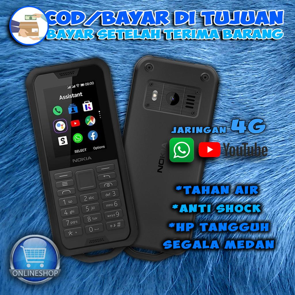 Jual Nokia 800 Tough Single Sim KaiOS Jaringan 4G Tahan Air Bergaransi ...
