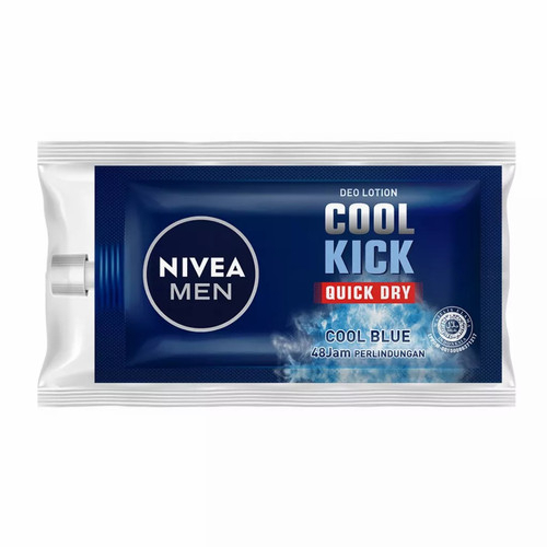 Jual Nivea Men Deo Lotion Cool Kick Cool Blue Deodorant Sachet | Shopee ...