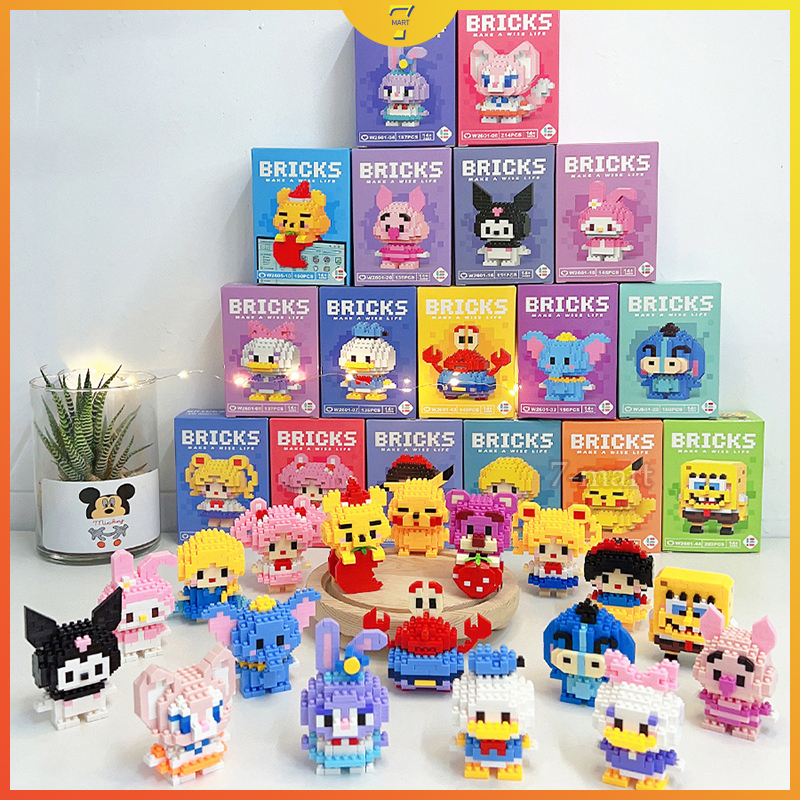 Jual Murah Mainan Balok Susun Disney Nano Building Block Toys Brick ...