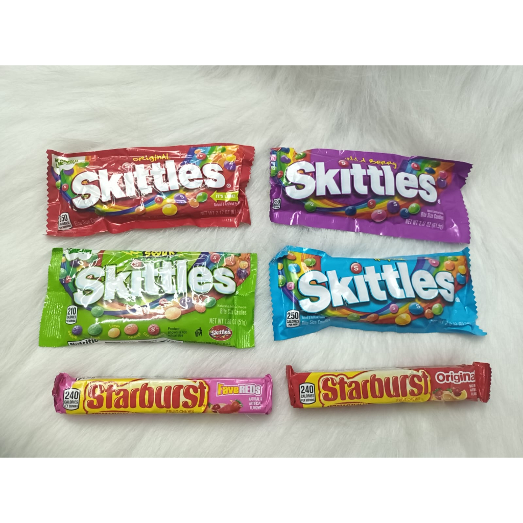 Jual Skittles Permen anak mnm m&ms Skittles 51 gram skittles permen ...