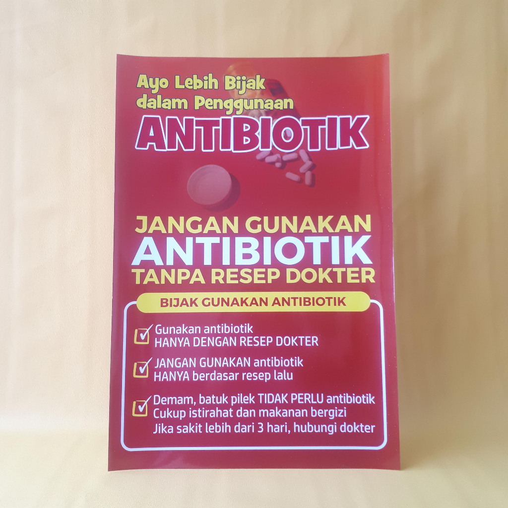 Jual Poster Obat | Poster Penggunaan Antibiotik yang Tepat | Bijak ...