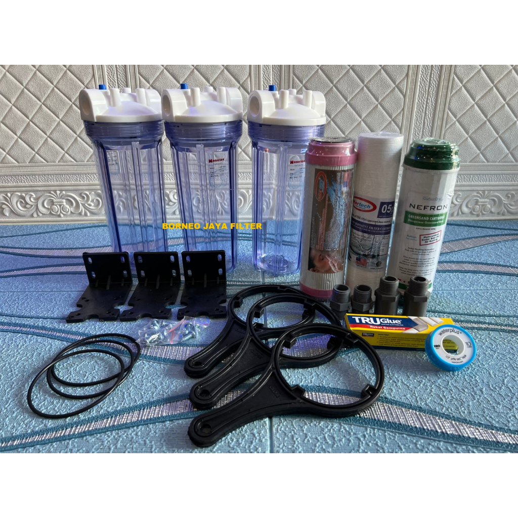 Jual Paket Filter Air Sumur / Zat Besi Siap Pakai 3 Tahap Penyaringan ...