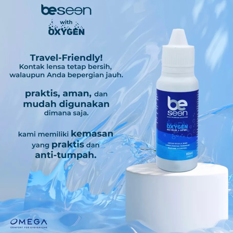 Jual (HARGA GROSIR) Air Softlens OMEGA BE SEEN OXYGEN 60ml / Cairan ...