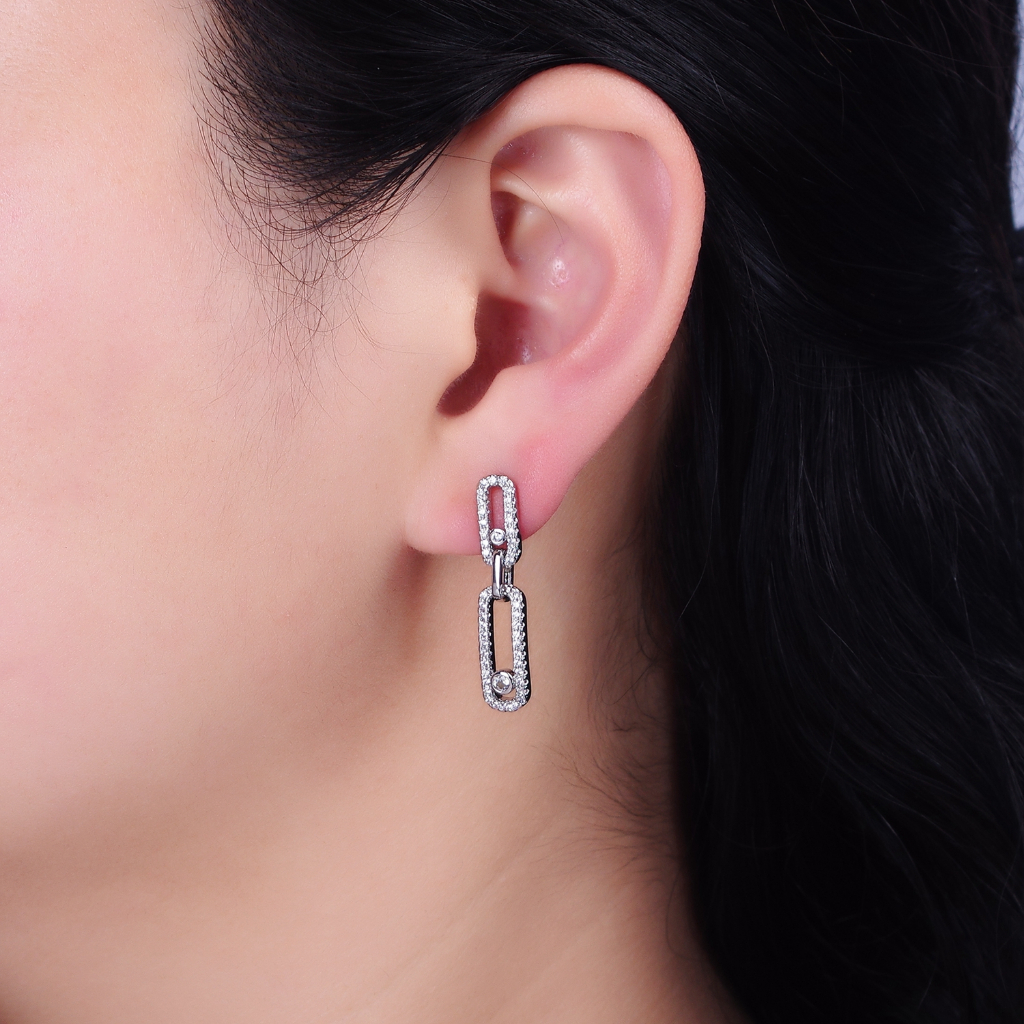 Jual Modan - Rectangular/Teardrop/Leaf Drop Earrings | Anting Tusuk ...