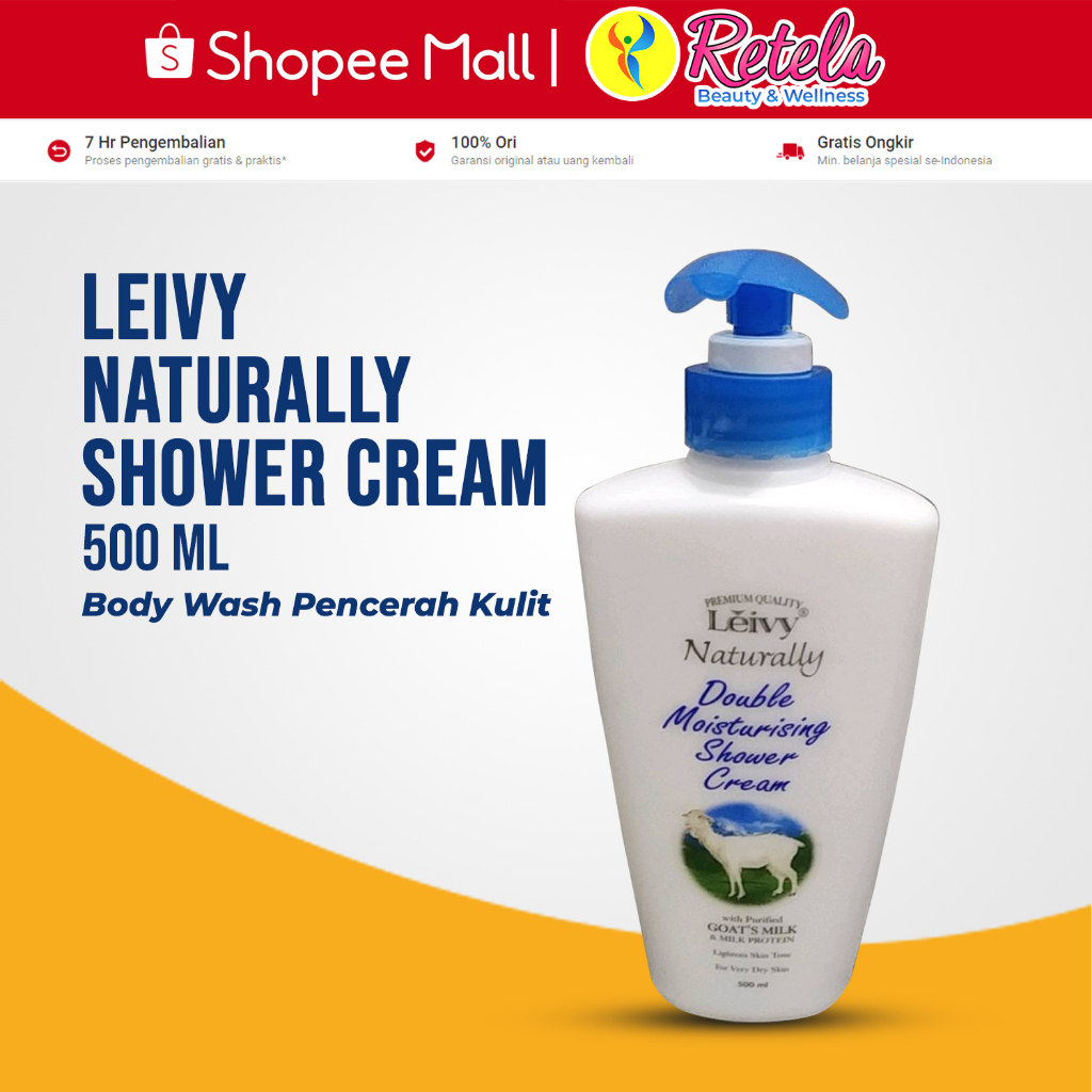 Jual Leivy Naturally Shower Goat'S 500Ml Pump/ Sabun Mandi / Body Wash ...