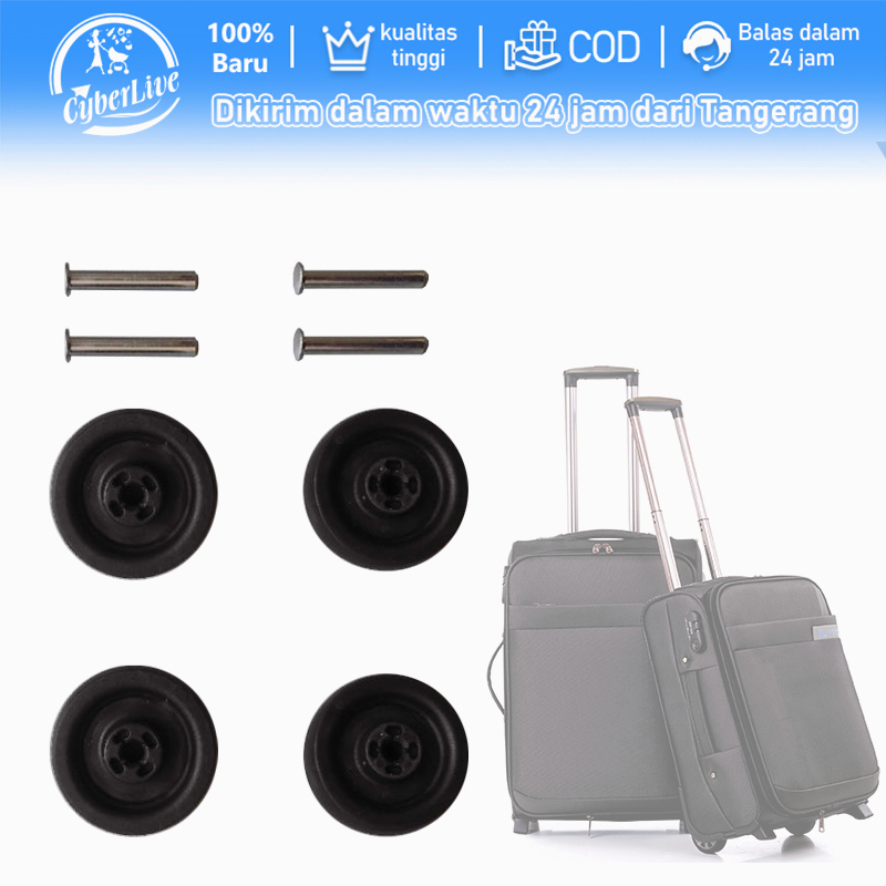 Jual Isi 4pcs Roda Koper Set Uk 4,9cm Roda Koper Pengganti Replacement ...