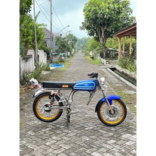 Jual Rangka CB 100 Rangka Tatanan Jejeg Sudah Segrek K2 Begel Panjang Bahan Rangka Depan Megapro ...