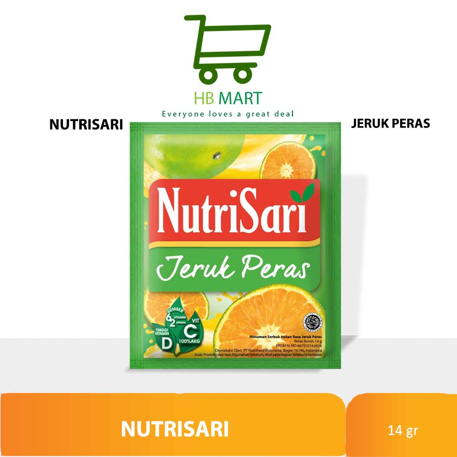 Jual NUTRISARI NUTRI SARI JERUK PERAS SACHET PACK 5'S X 14GR | Shopee ...