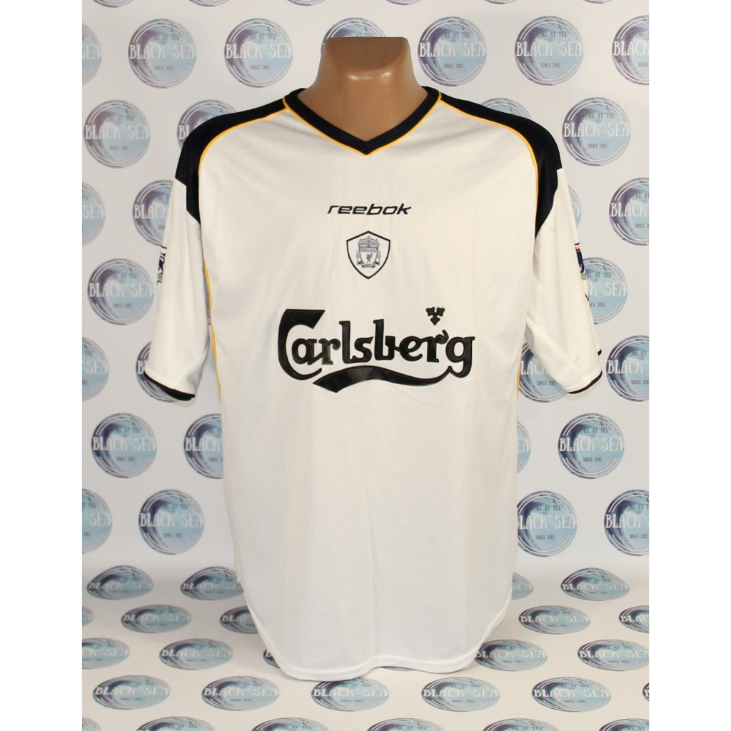 Jual Jersey Liverpool 2001 Away Full Printing | Shopee Indonesia