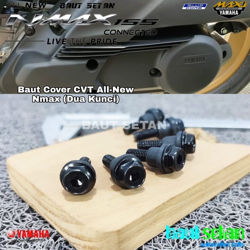 Jual Baut Set Cover Cvt Yamaha All New Nmax Mode Dua Kunci | Shopee ...