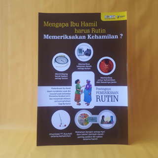 Jual Poster Kebidanan | Poster Pentingnya Pemeriksaan Rutin Ibu Hamil ...