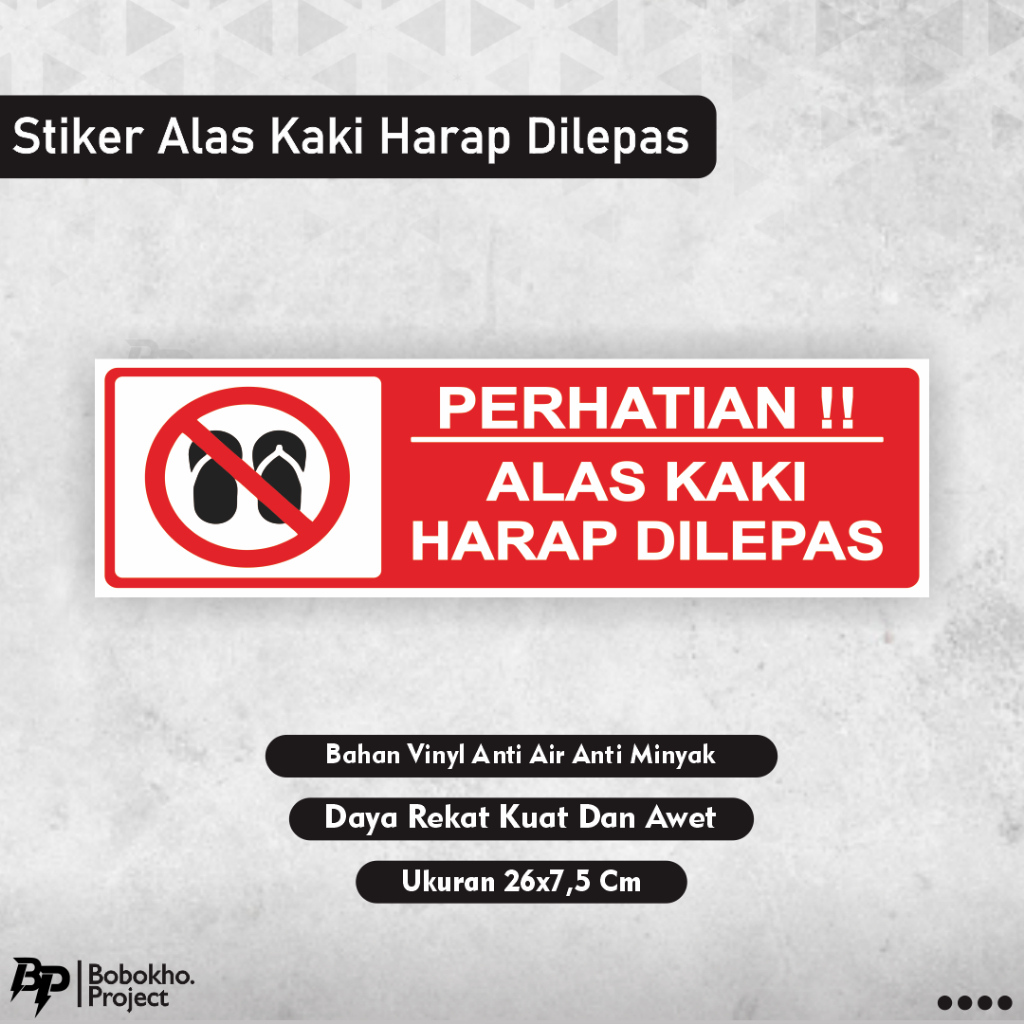 Jual Sticker alas kaki harap dilepas / Stiker alas kaki harap dilepas ...