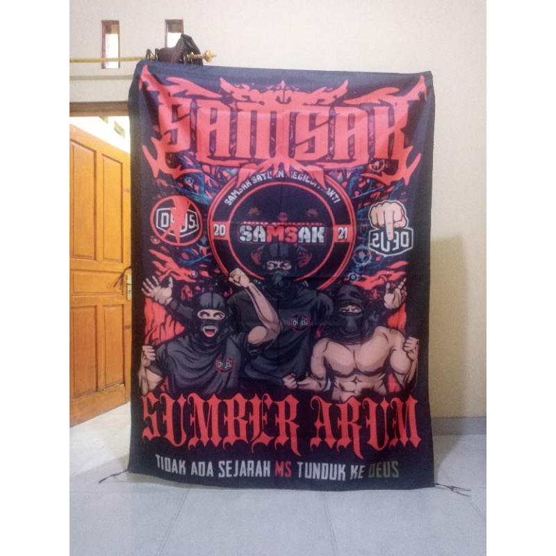 Jual bendera umbul umbul full printing samsak pasmortal | Shopee Indonesia