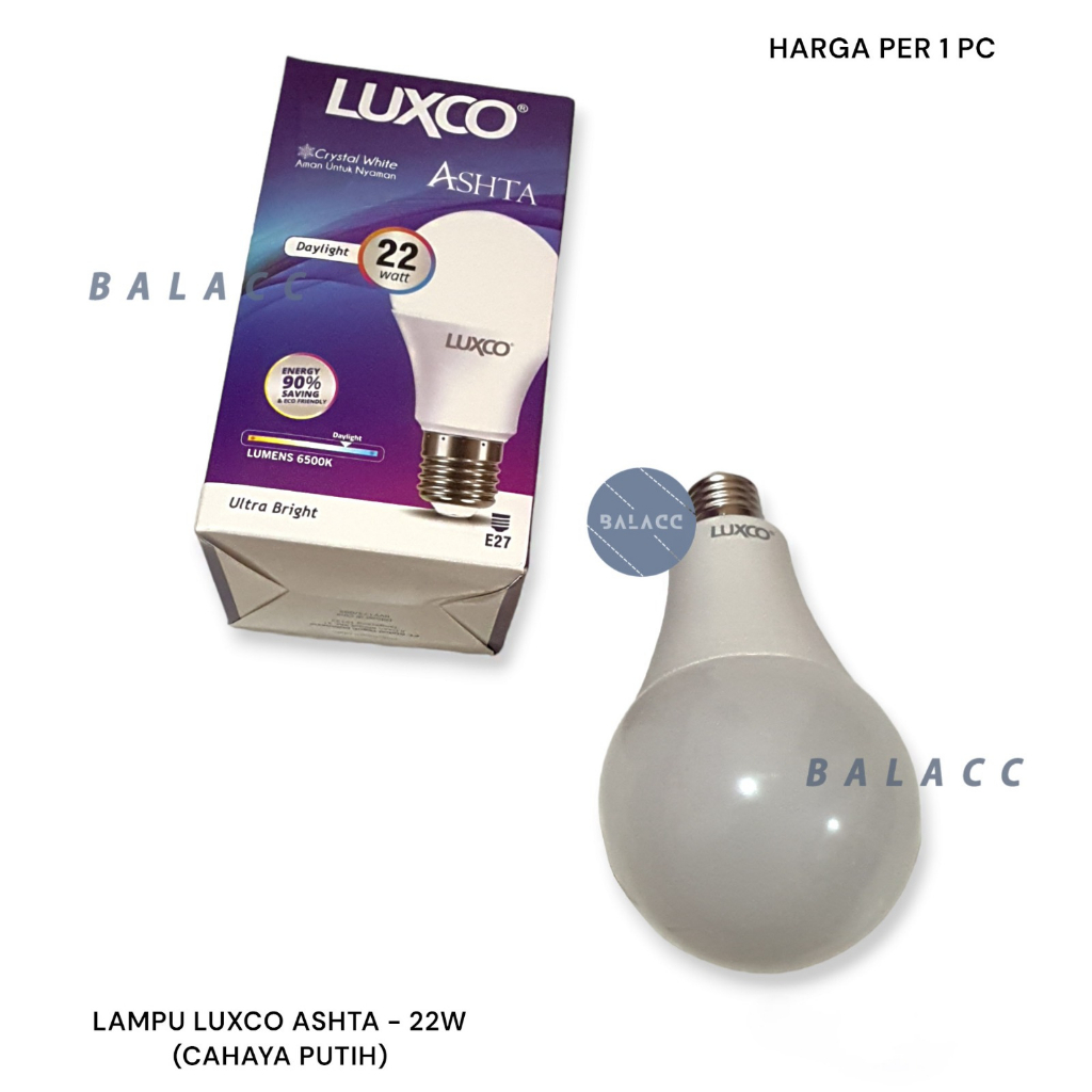 Jual LAMPU LED LUXCO ASHTA 22 WATT 22W PUTIH | Shopee Indonesia