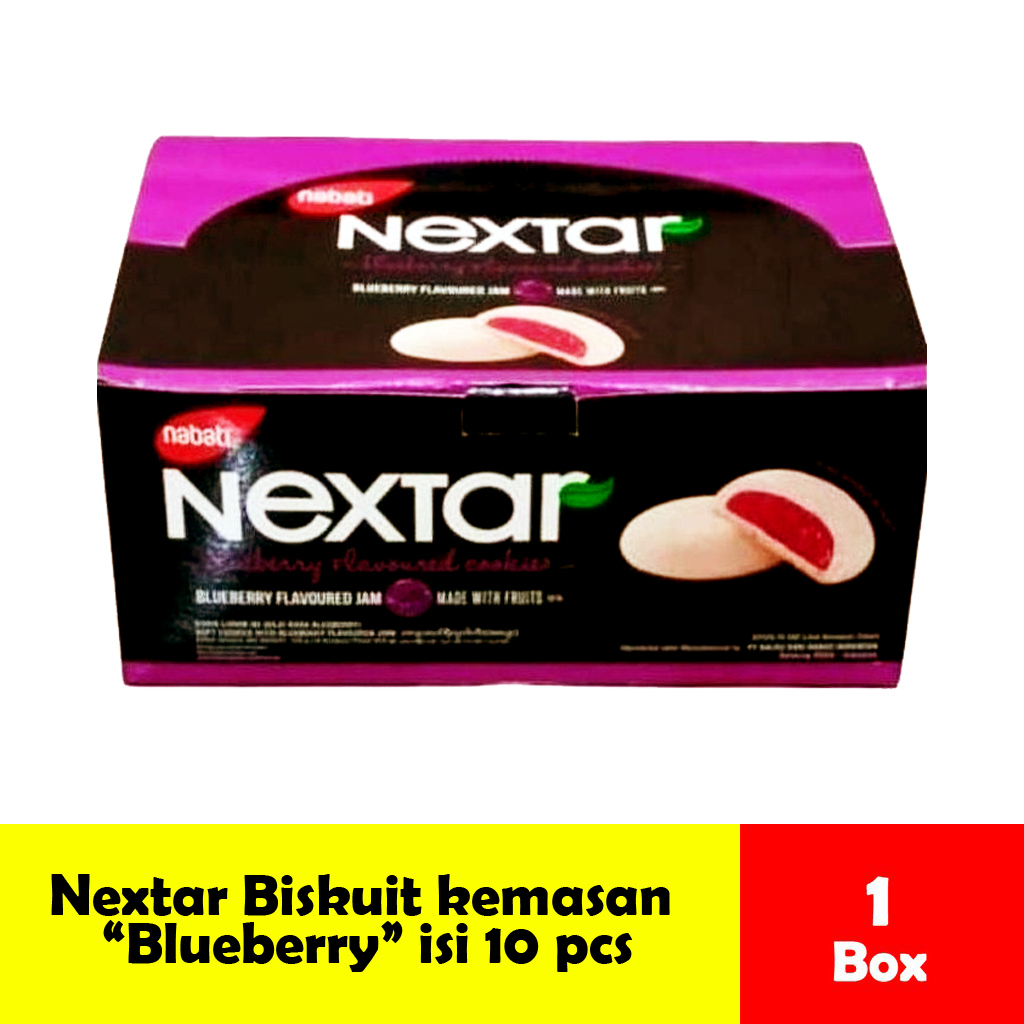 Jual Nabati Nextar kemasan box rasa strawberry dan blueberry isi 10 pcs ...
