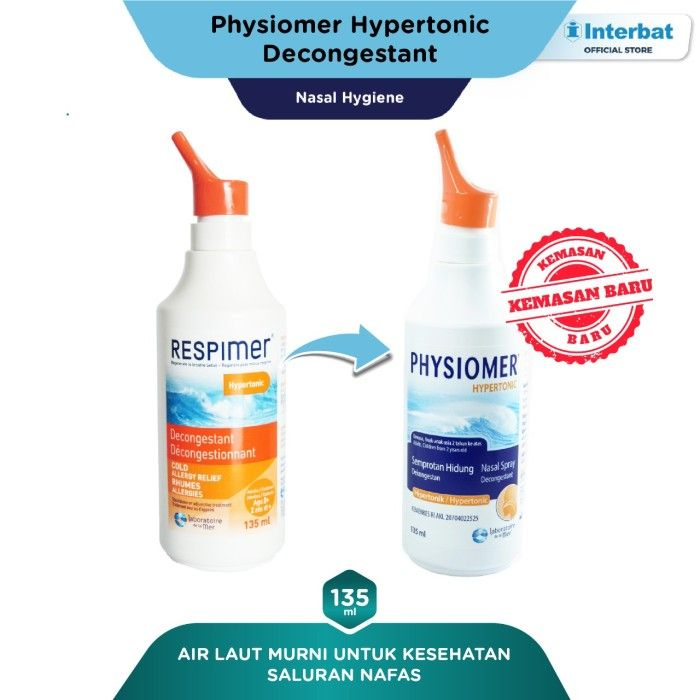 Jual RESPIMER/PHYSIOMER HYPERTONIC DECONGESTANT ADULT 135 ML | Shopee ...