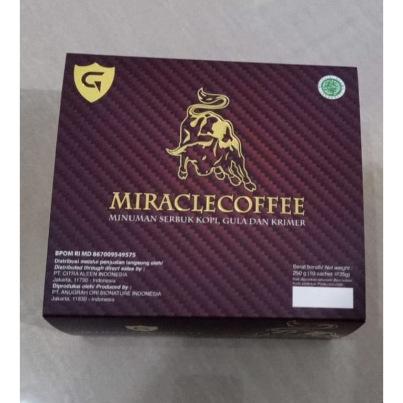 Jual MIRACLECOFE GOLD / KOPI MIRACLE / KOPI STAMINA / 1Box isi 10 ...