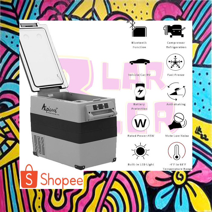 Jual Alpicool Kulkas Portable Mobil Mini Fridge Freezer 54.8L - CF55 ...