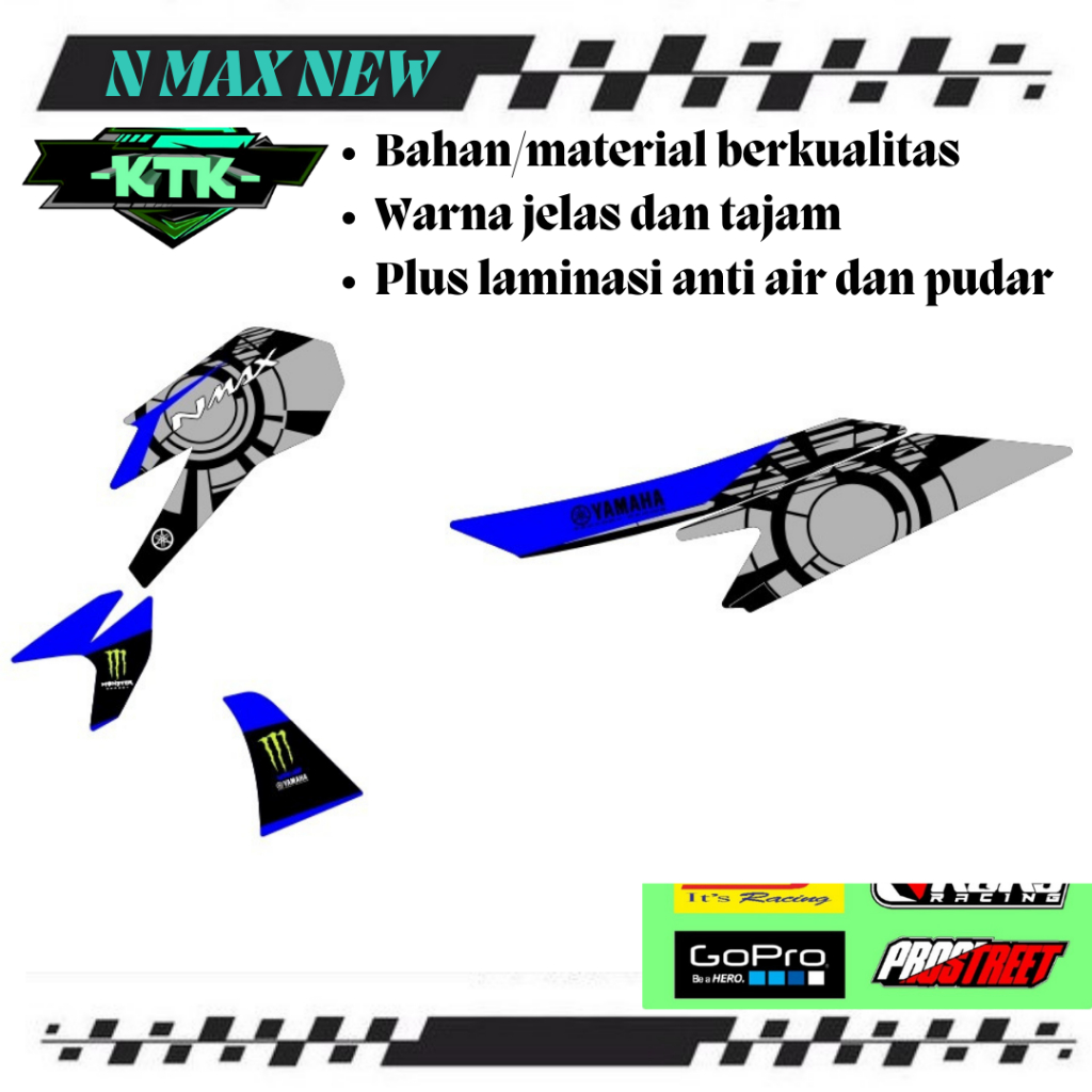 Jual Stiker Decal Sticker Striping Motor NMAX Matic NEW KODE M161 Lis ...